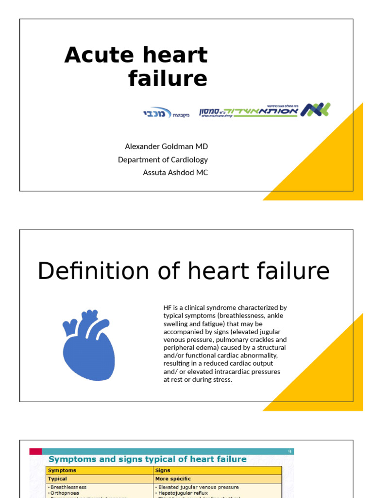 Acute Heart Failure | PDF | Heart Failure | Blood Pressure