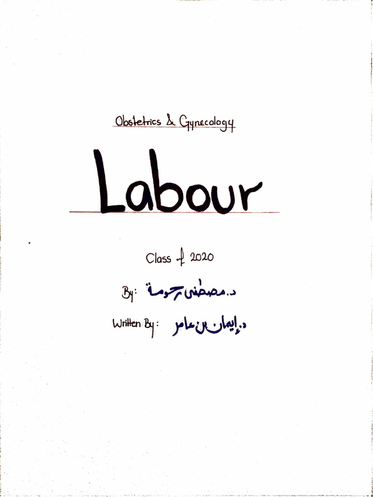 16. Labour | PDF | Childbirth | Human Reproduction