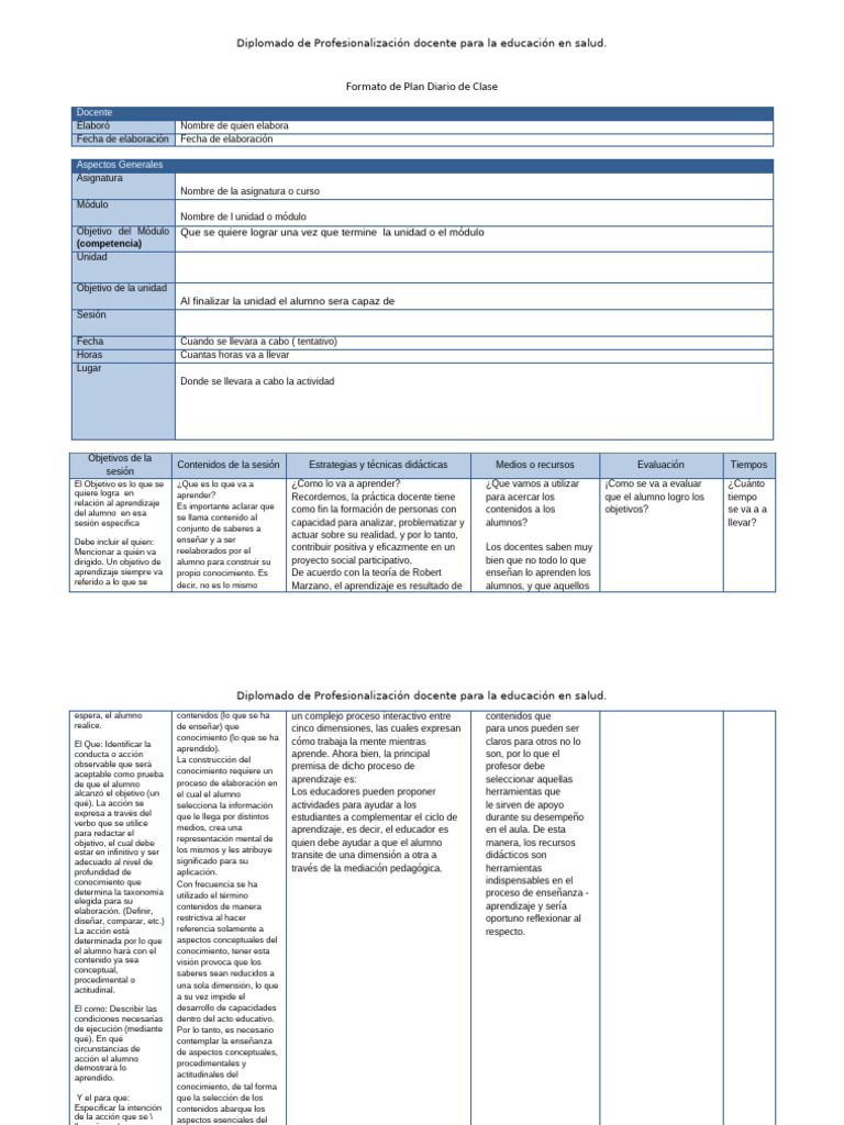 Formato Planeción Didactica TICs | PDF | Enseñando | Maestros