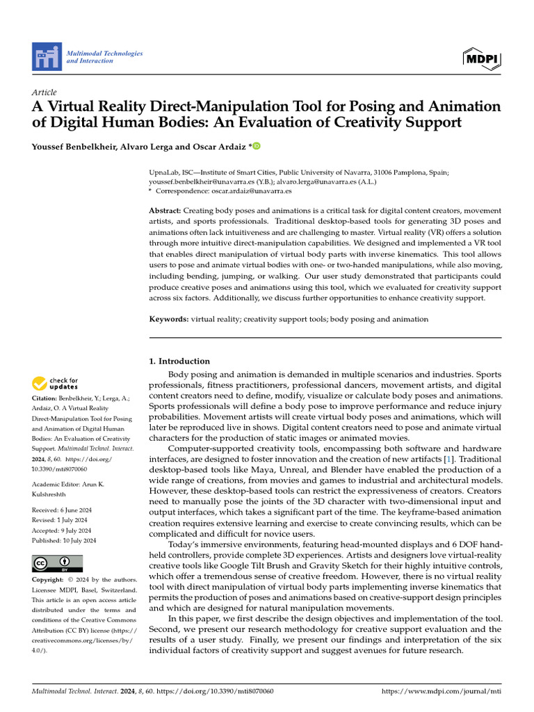 A Virtual Reality Direct-Manip | PDF | Virtual Reality | Augmented Reality