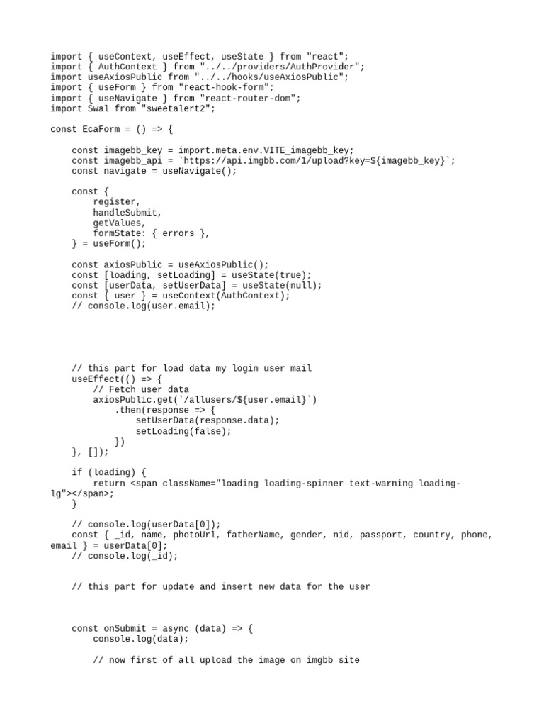 Import (UseContext, UseEffect, Use | PDF | Internet | Software