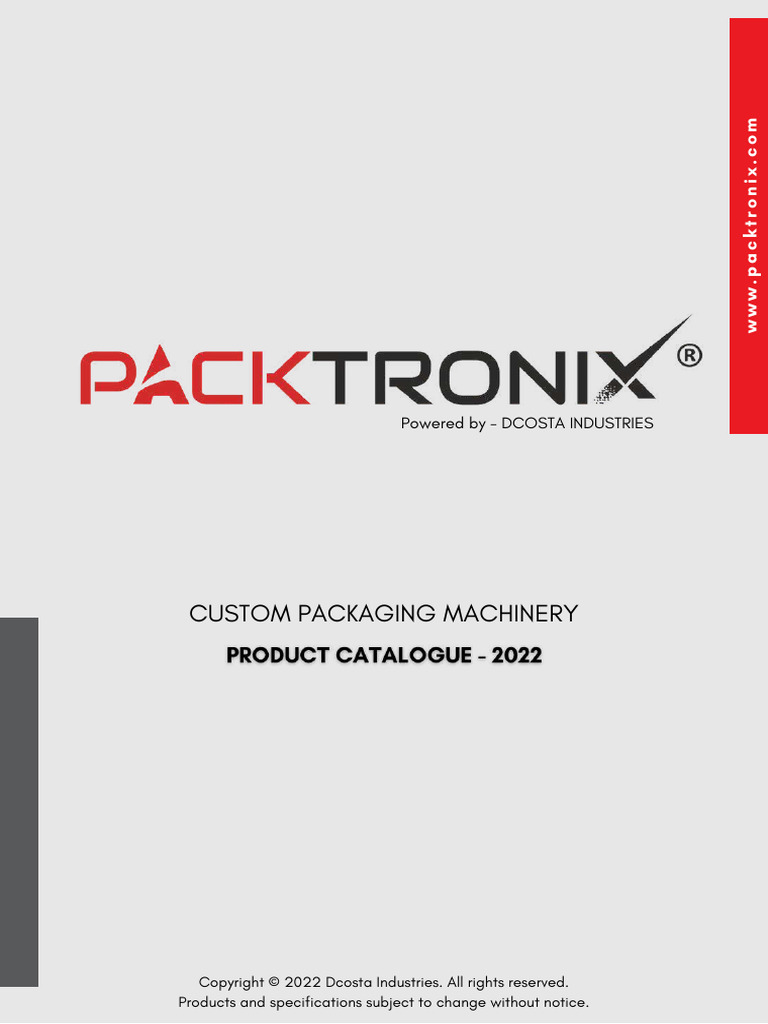 Packtronix Product Catalogue | PDF | Viscosity | Liquids