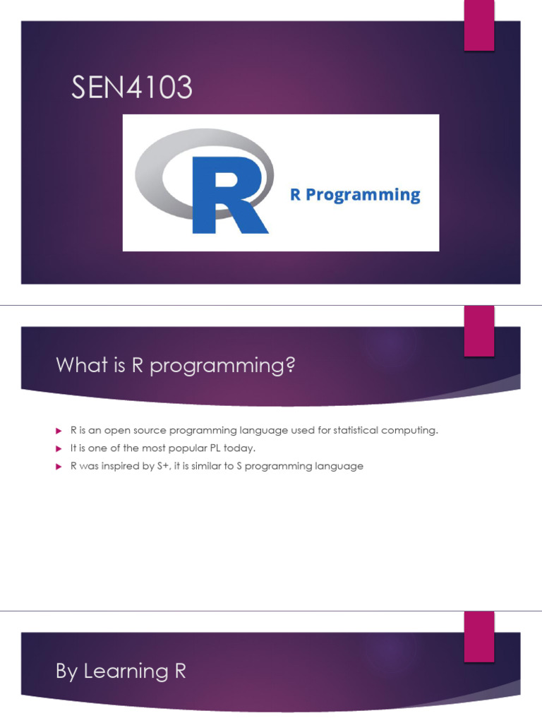IntroductionToR | PDF | Computer Programming | Python (Programming Language)