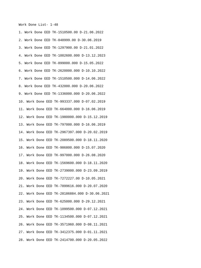 Work Done Rifat | PDF