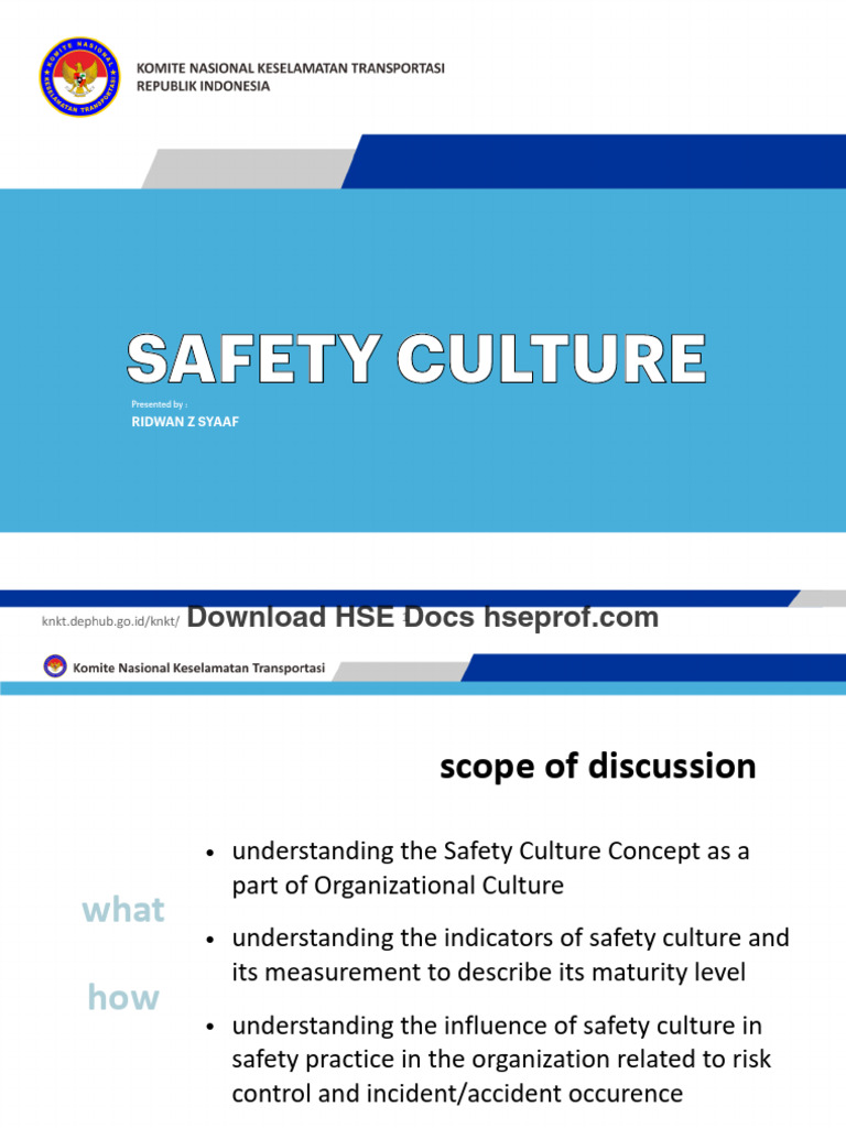 Understanding Safety Culture Concepts | PDF | Risk | Safety