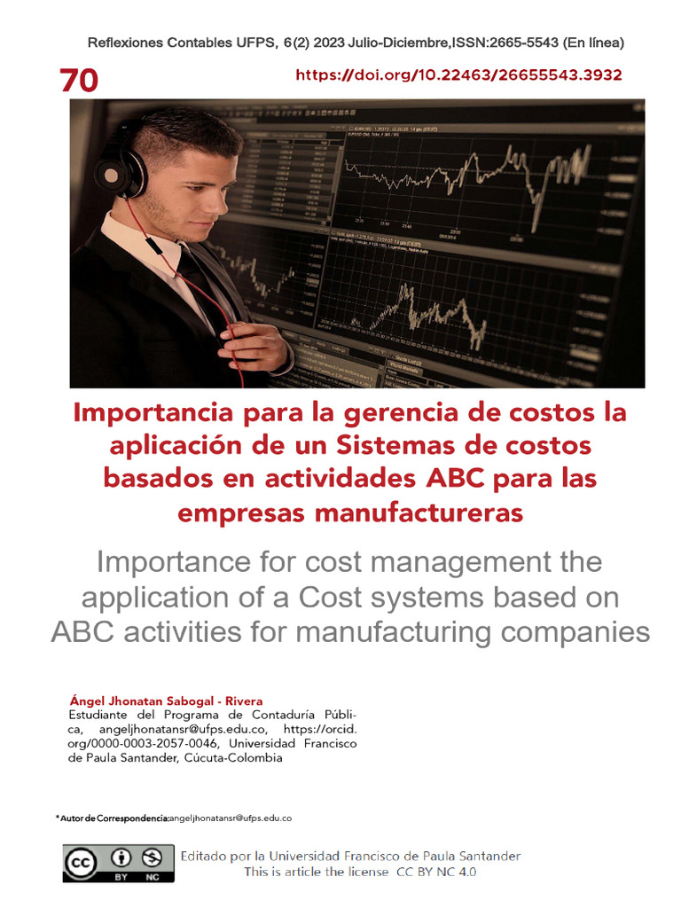 Vista de Importancia para La Gerencia de Costos La Aplicación de Un ...