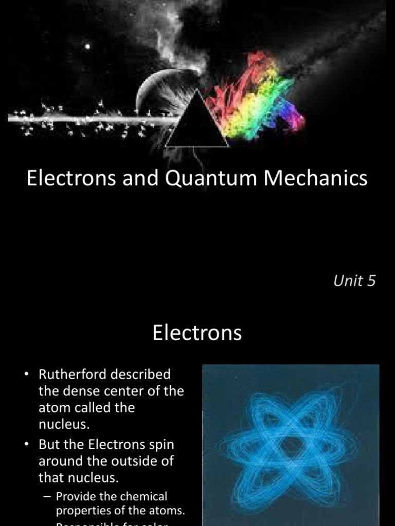 Unit 4 - Electrons | PDF | Electron Configuration | Light