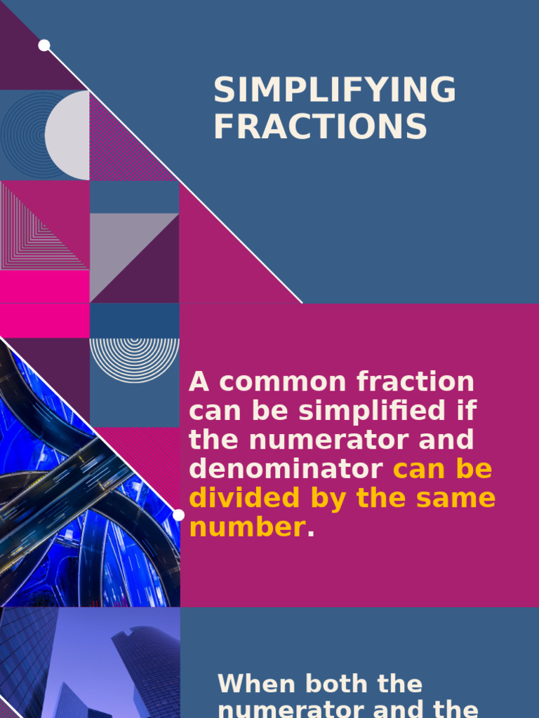Simplifying Fractions | PDF | Lexicology | Mathematical Concepts