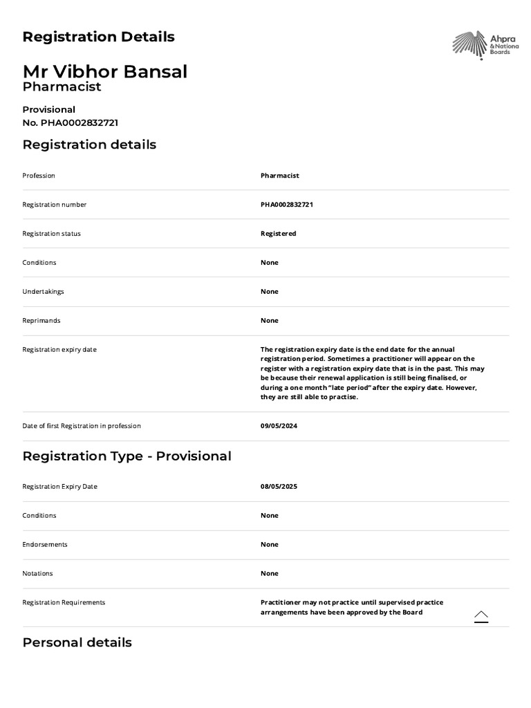 Australian Health Practitioner Regulation Agency - Register of ...