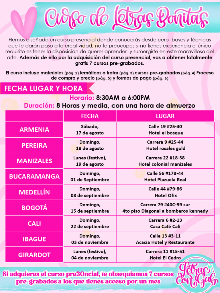 Curso de Letras Bonitas | PDF