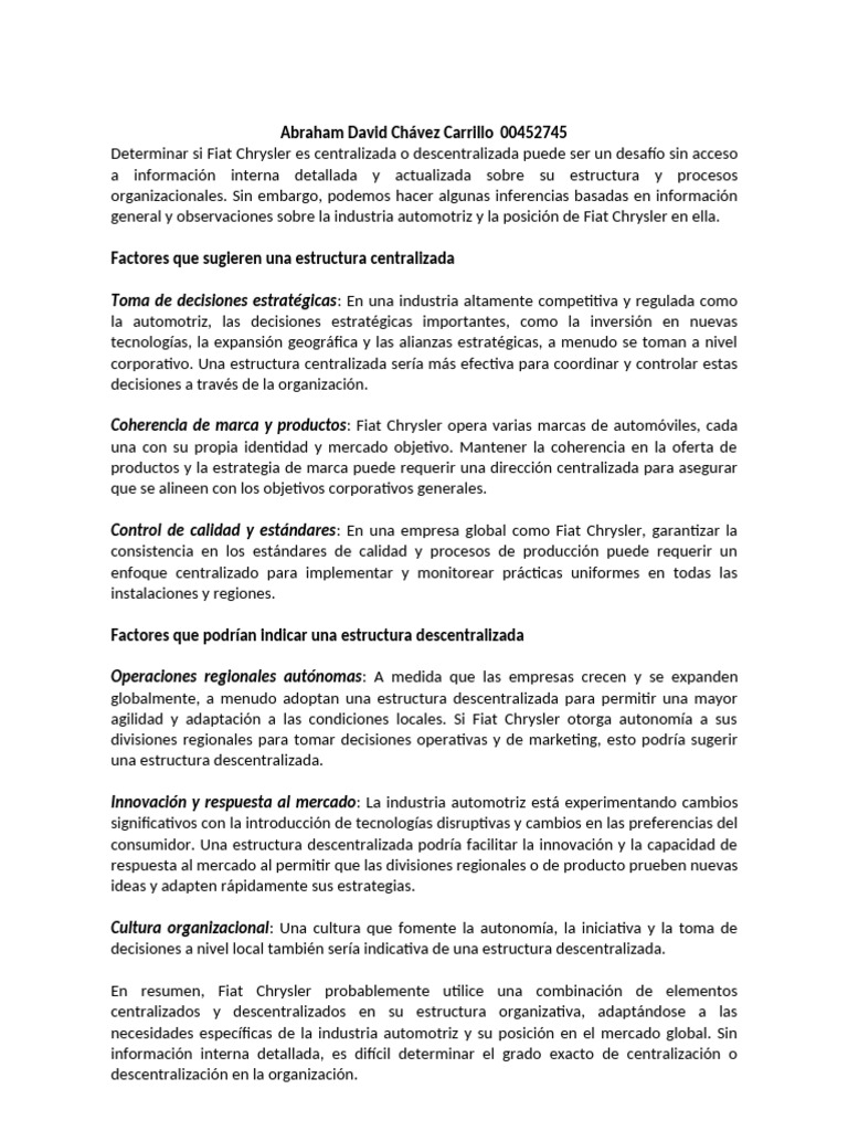 Tarea Estructura y Diseño de Empresa | PDF | Business | Innovación