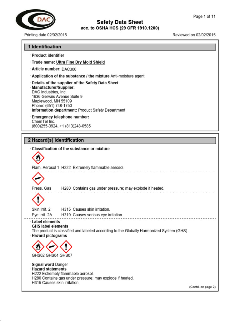 HDS Dac 300 | PDF | Occupational Safety And Health | Safety