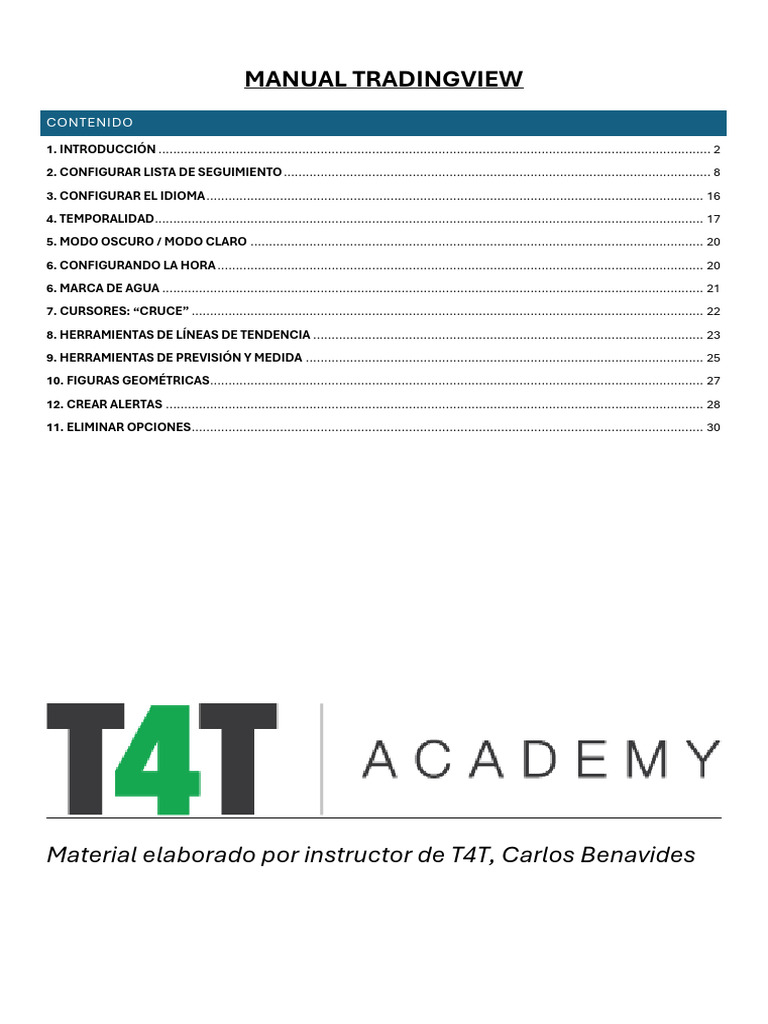 Manual Tradingview | PDF | Corto (Finanzas)