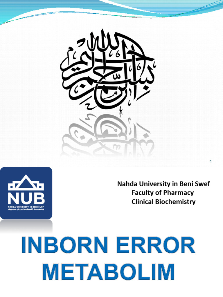 Lecture 9,10.11 Inborn Error of Metabolism | PDF | Adrenal Gland