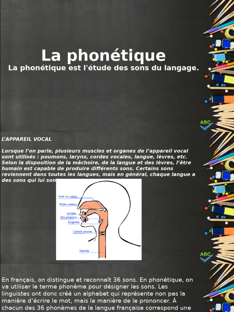 Phonétique : Voyelles et Consonnes en Français | PDF | Voyelle | Phonétique