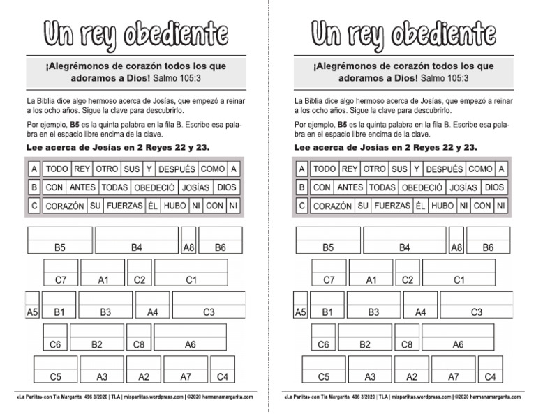 496-Un-rey-obediente-Actividad | PDF