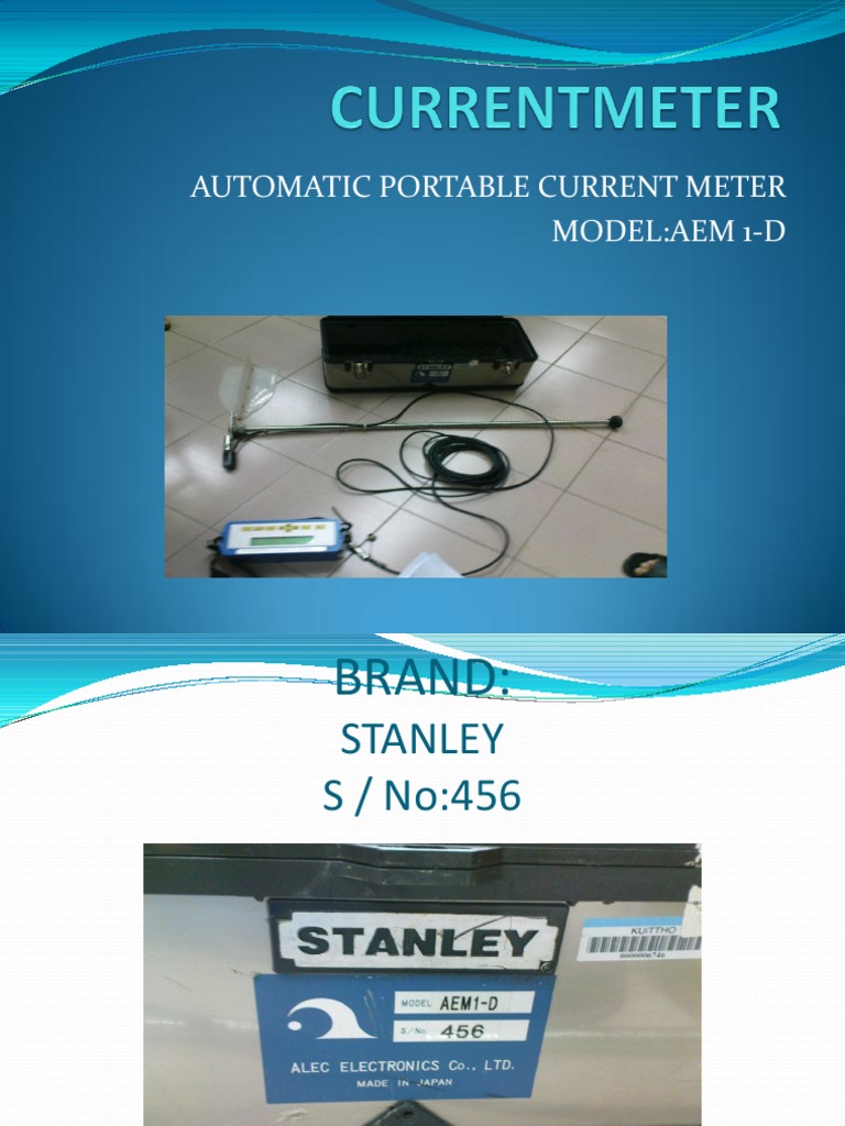 Portable Current Meter Guide | PDF | Teaching Methods & Materials ...