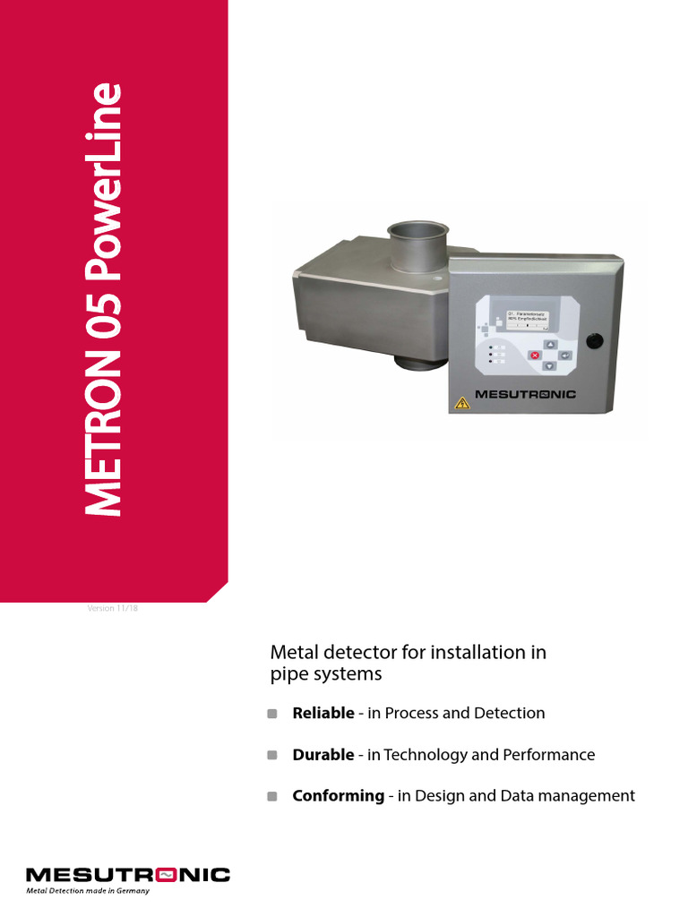 METRON 05 Pipe Metal Detector Guide | PDF | Technology & Engineering