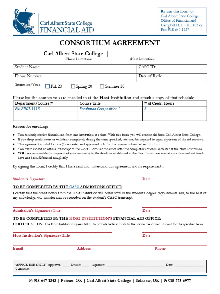 Consortium Agreement Form | PDF