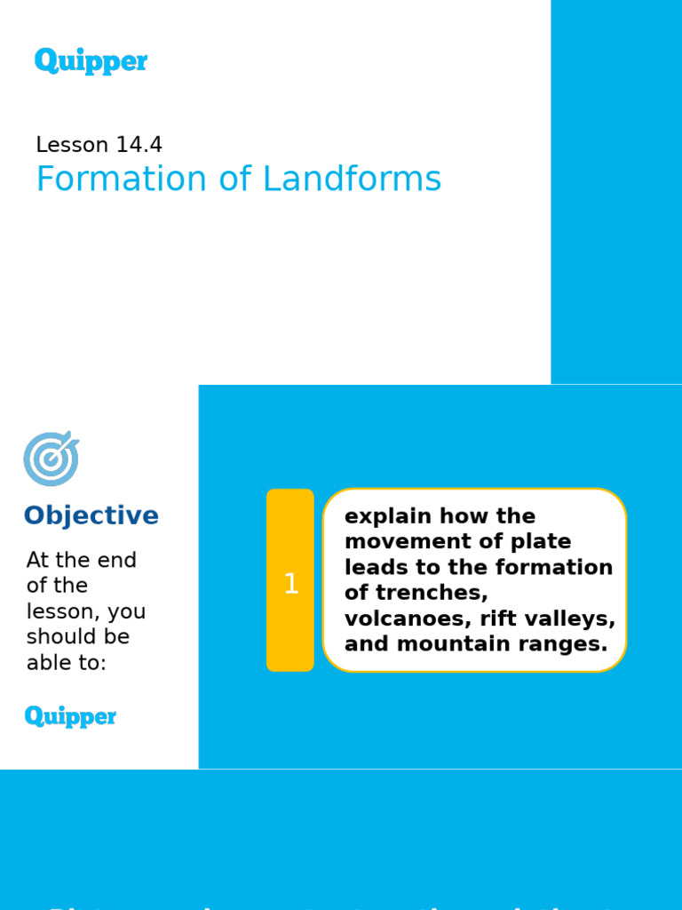 Earth Science SHS 14.4 Formation of Landforms | PDF | Plate Tectonics ...