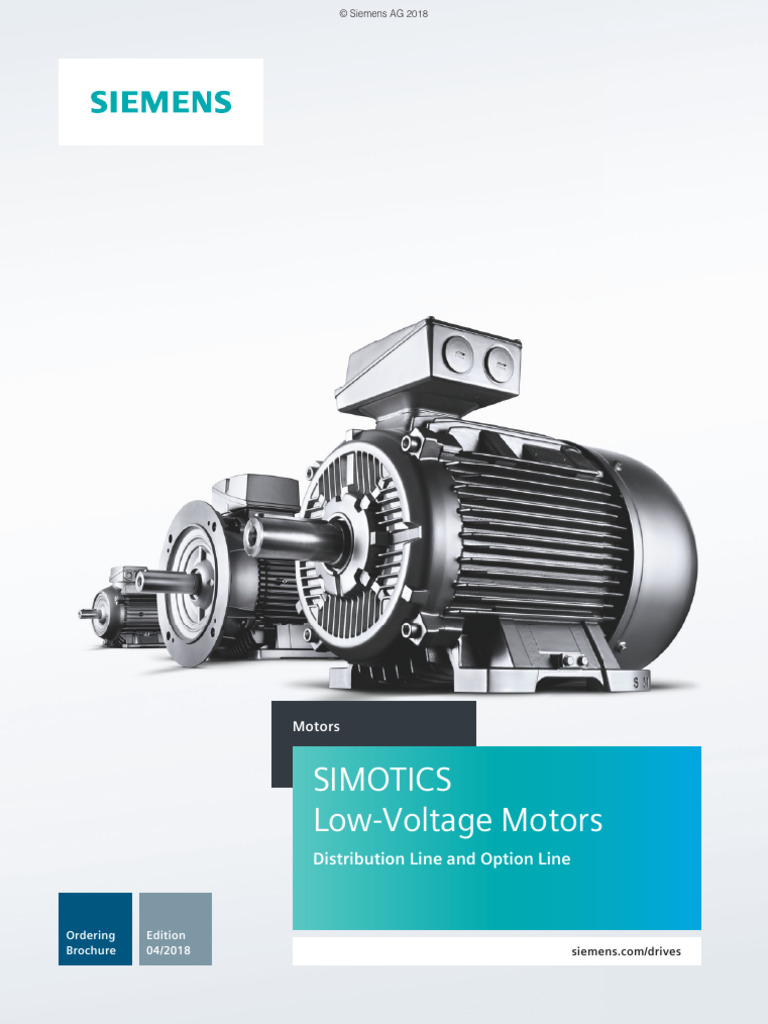 SIMOTICS 1LE0 Low Voltage Motors Distribution Line and Option Line ...