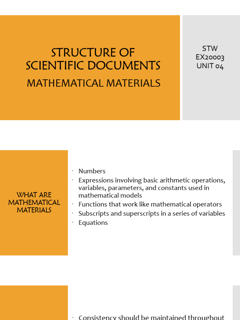 4B2 Mathematical Material | PDF | Variable (Mathematics) | Equations