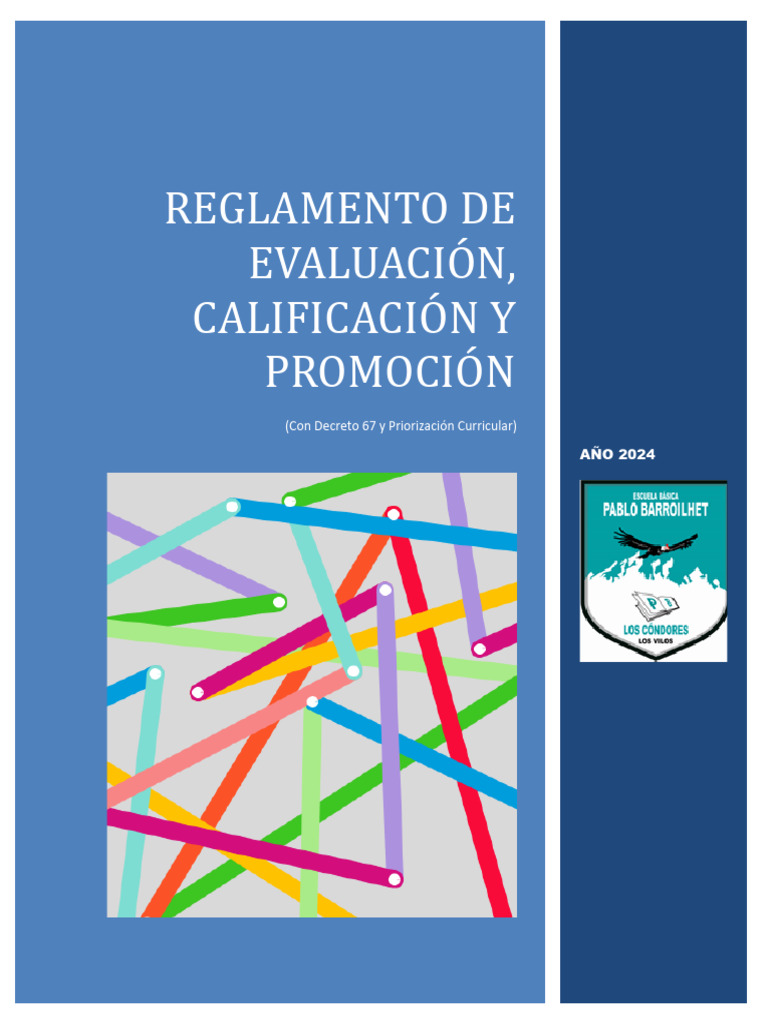 Reglamento de Evaluacion 1052 | PDF | Evaluación | Aprendizaje