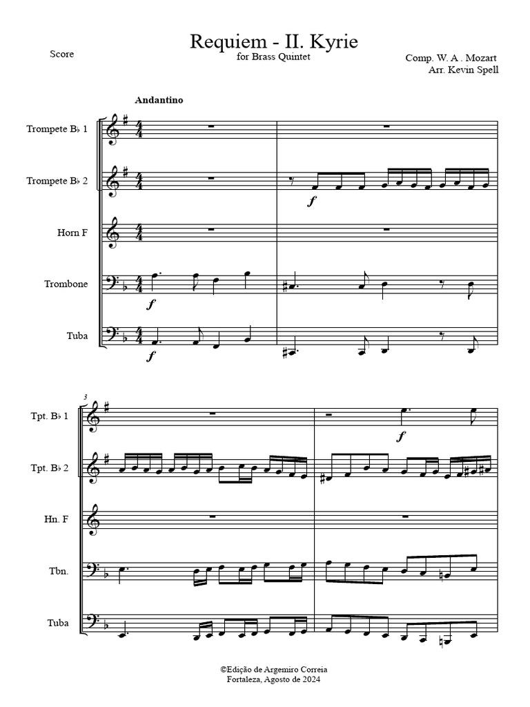 Requiem - II. Kyrie | PDF | Music Technology | Elementary Organology