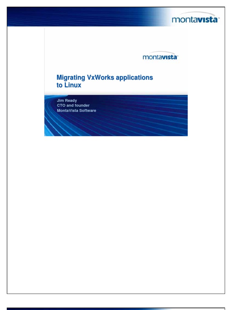 Migrating Vxworks Apps To Embedded Linux Slides With Notes Pdf