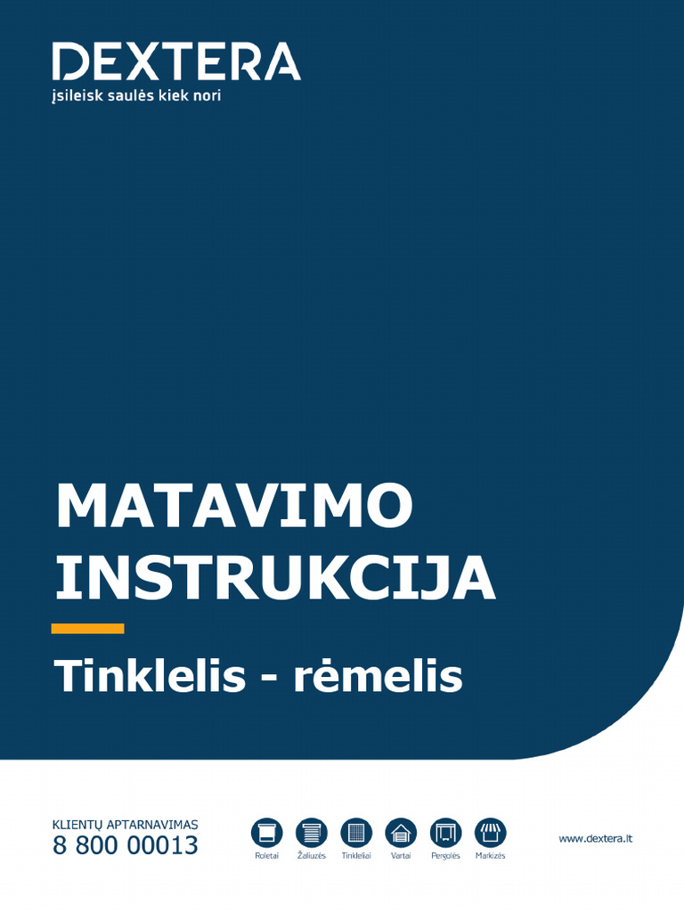 Matavimo Instrukcija: Tinklelis - Rėmelis | PDF