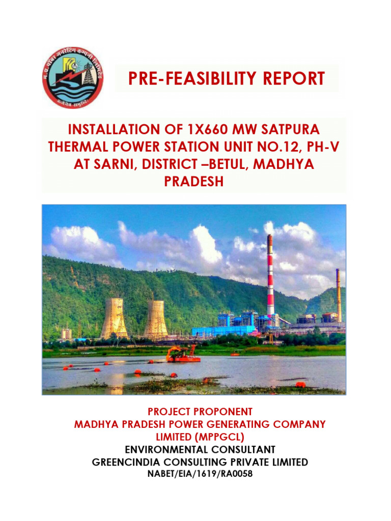 Detailed Project Report STPS Sarni Unit No. 12 | PDF | Electric Power ...