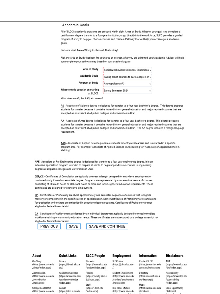 Application - Academic Program - Step 8 | PDF | Associate Degree | Bachelor's Degree