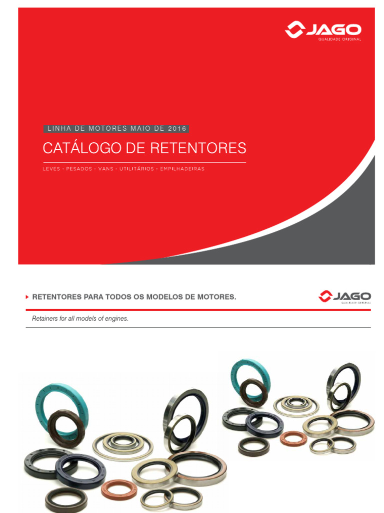 Catalogo Retentores Jago | PDF | Renault | Veículos de rodas