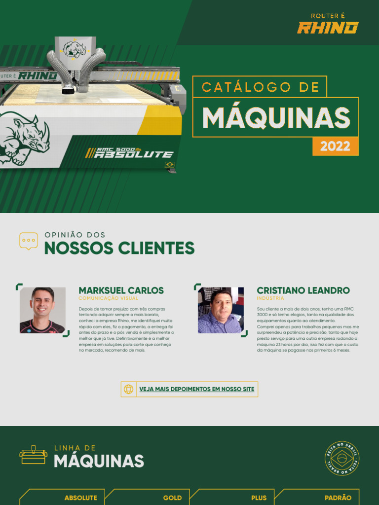Catálogo de Máquinas Rhino 2022 | PDF | Motores