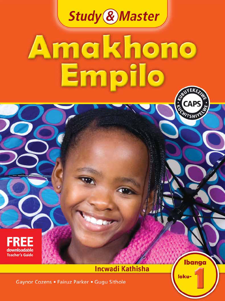 Study Master Amakhono Empilo Ifayela Likathisha Ibanga Loku-1 ...