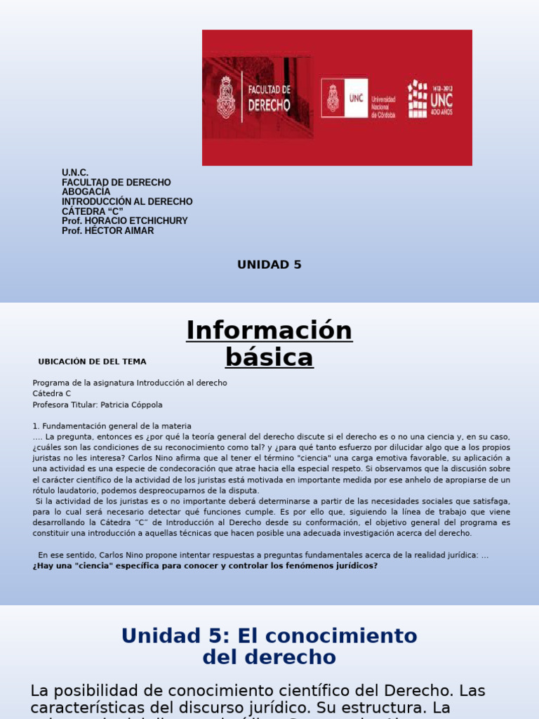 Aimar y Etchichury - U5 - Intro | PDF | Conocimiento | Teoría