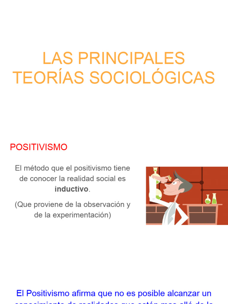 Teorías Sociológicas: Positivismo y Comte | PDF | Filosofía | Ciencia y ...