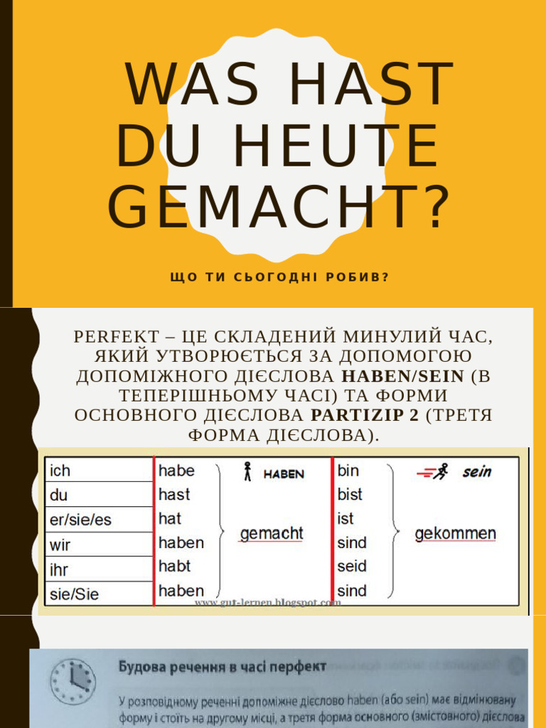 Was Hast Du Heute Gemacht 2 | PDF