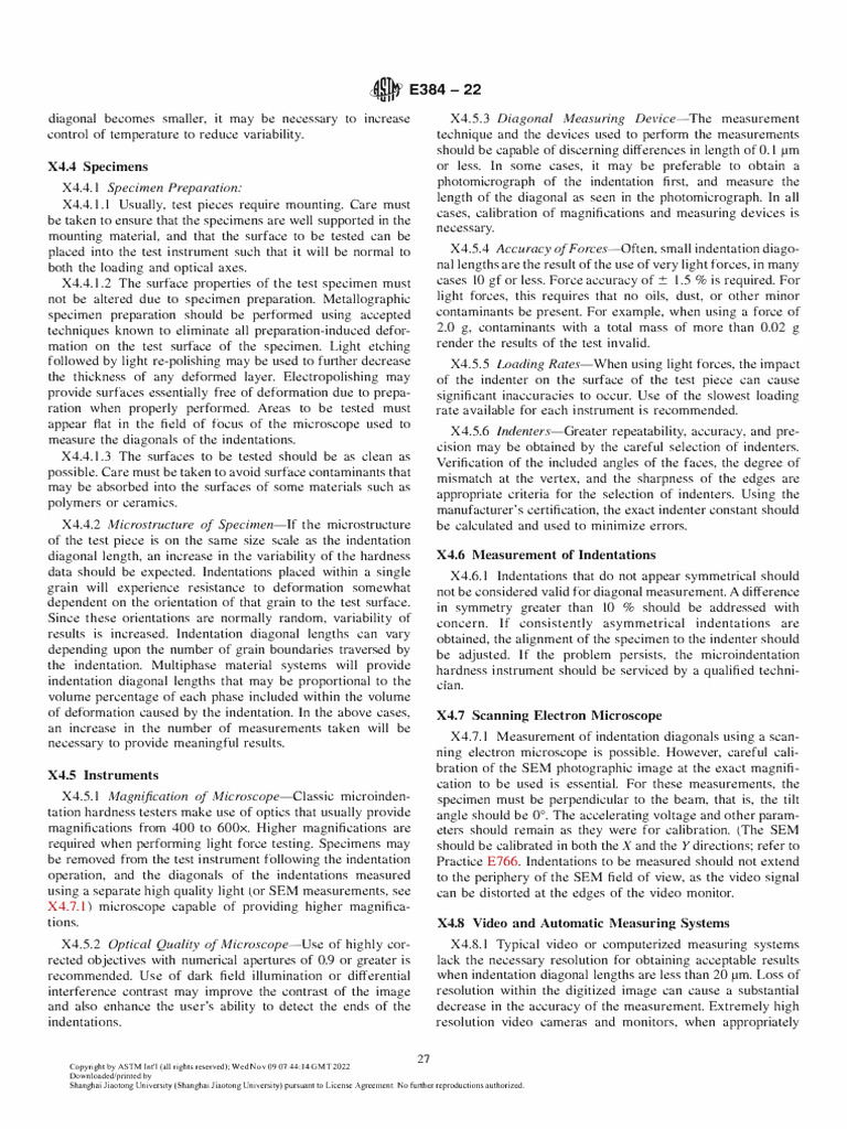ASTM E384 (2022)_Part27 | PDF | Scanning Electron Microscope | Electron Microscope
