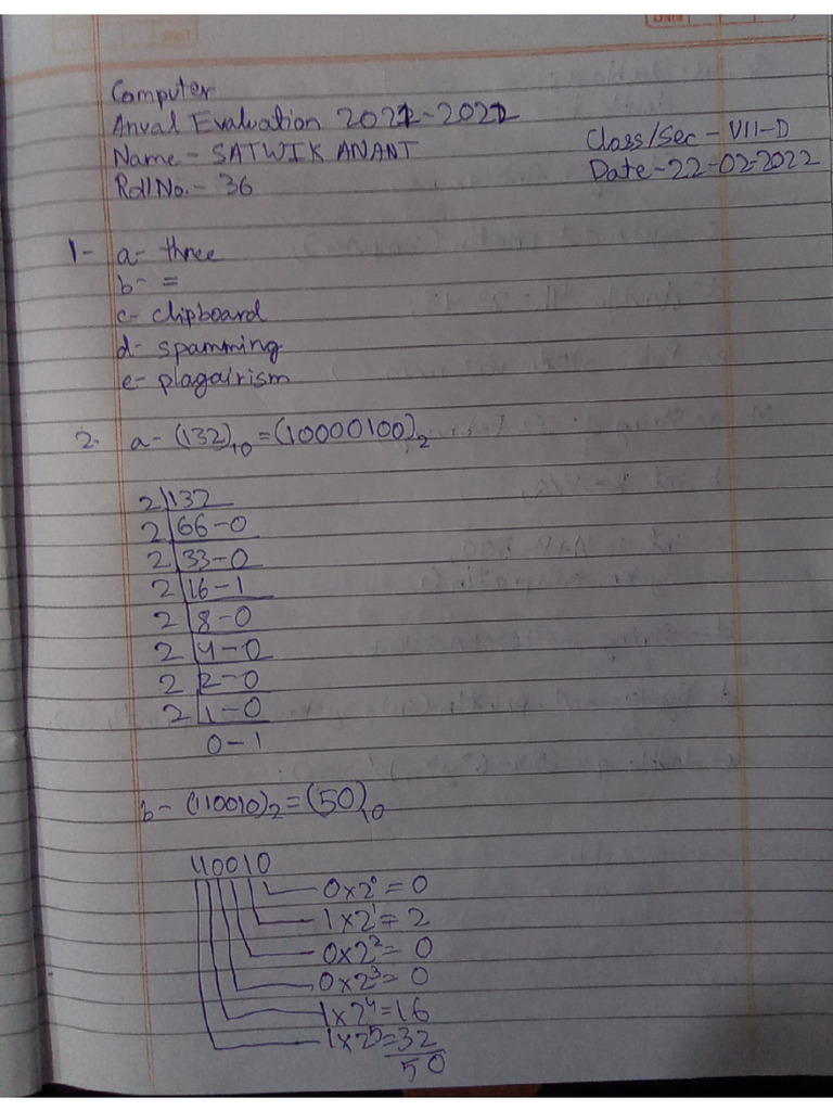 7D - 36 - Satwik Anant - Computer | PDF