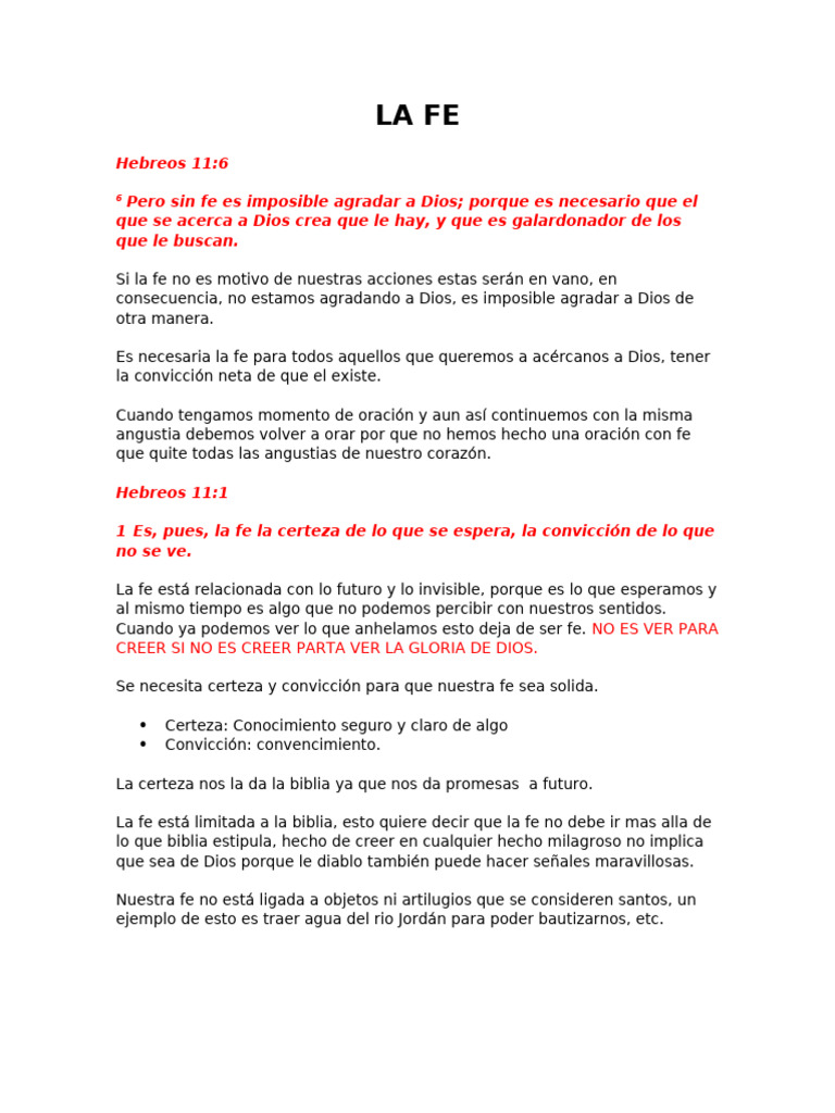 La Importancia de la Fe en Dios | PDF | Dios | Oración