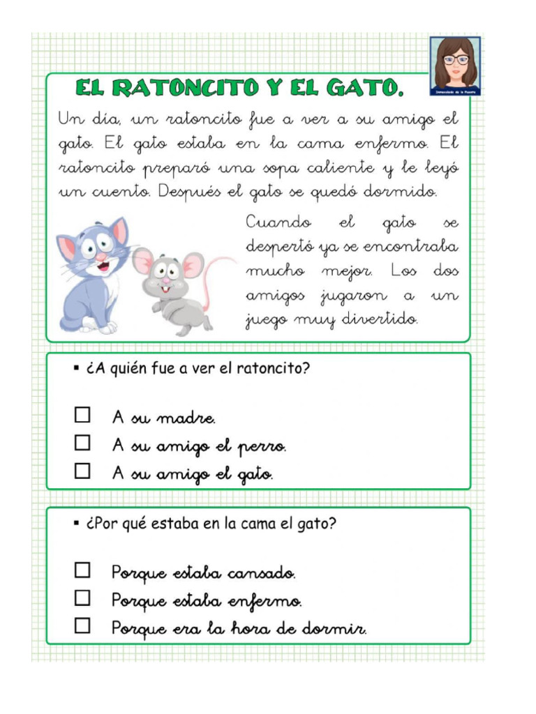 Ficha de Comprension Lectora 3 | PDF