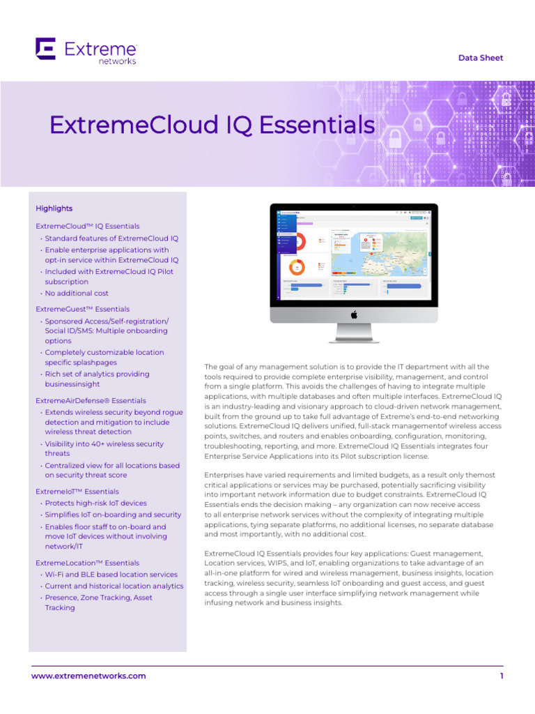 ExtremeGuest Essentials DS XIQ Essentials | PDF | Internet Of Things ...