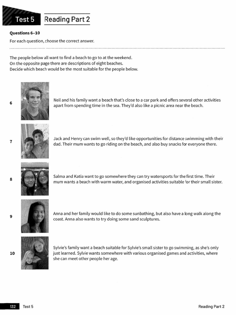 B1 For Schools Test 5 Part 3 | PDF