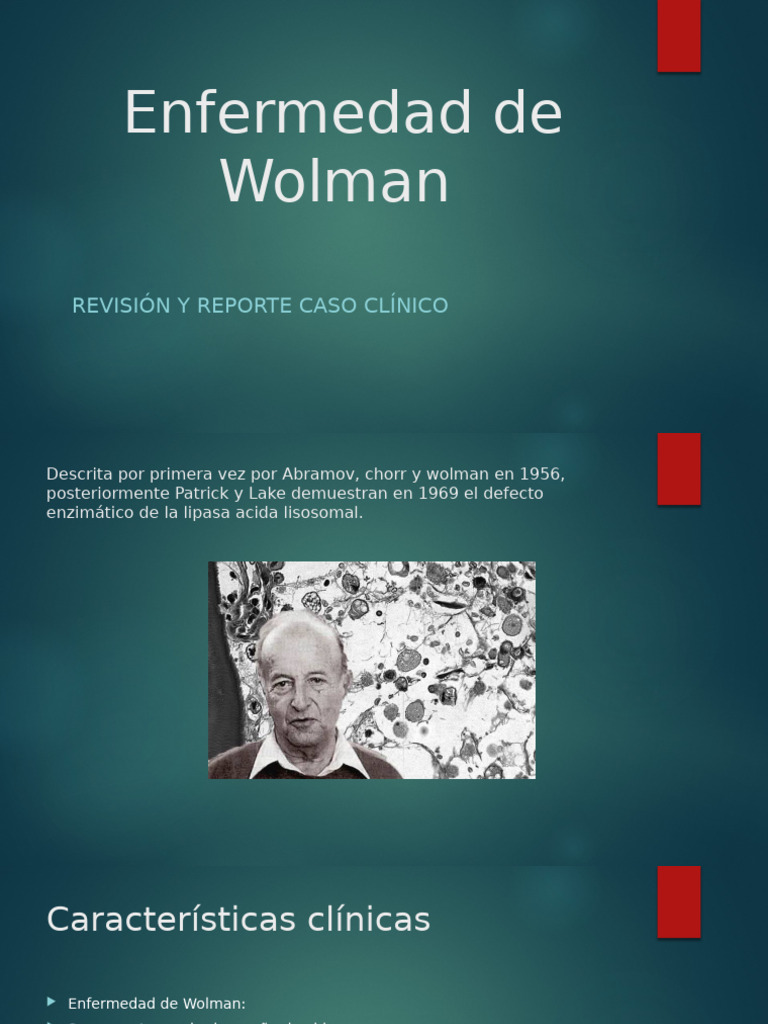 Wolman | PDF | Especialidades Medicas | Enfermedades y trastornos