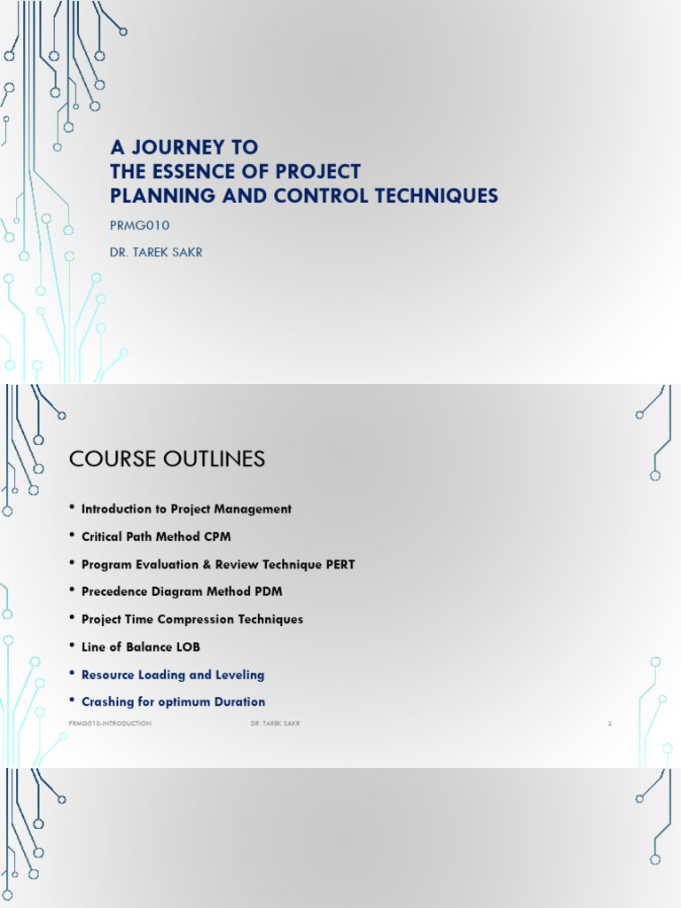 PRMG 010 - A Jouney To The Essence of Project Planning and Control (Video Presentation) | PDF ...