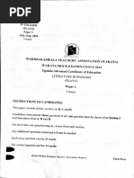 General Paper National Language in Uganda | PDF | Swahili Language | Uganda