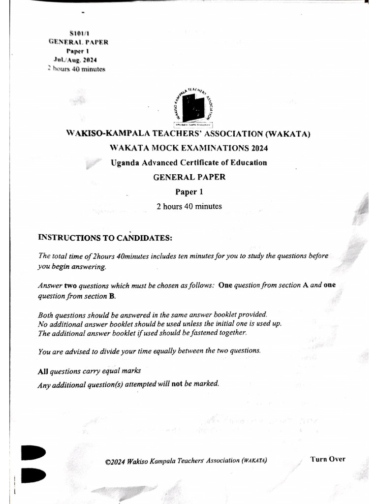 Wakata Mocks GP 2024 | PDF