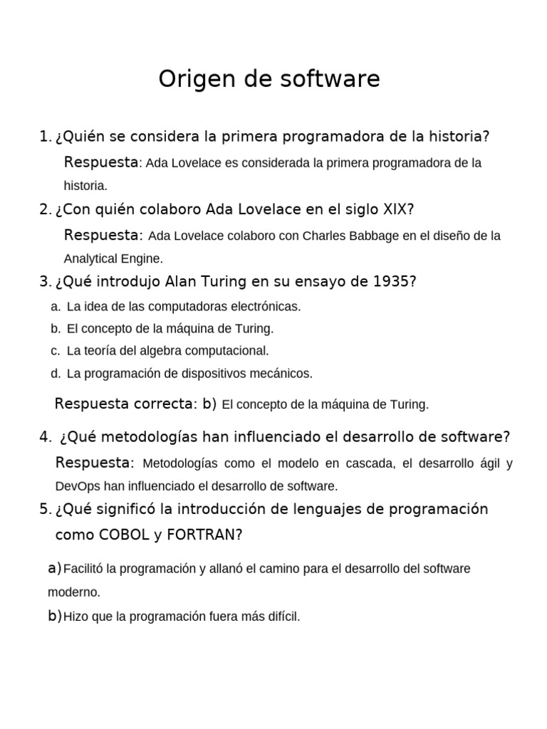 Origen de Software | PDF | Hardware de la computadora | Programación