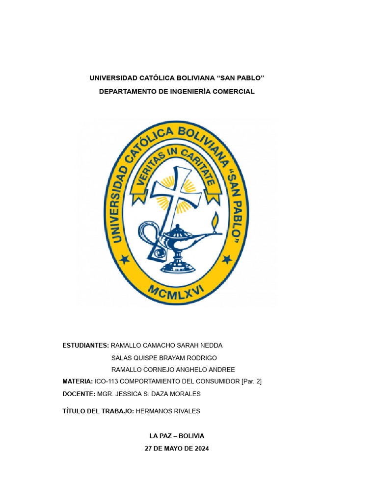 Hermanos Rivales | PDF | Publicidad | La satisfacción del cliente